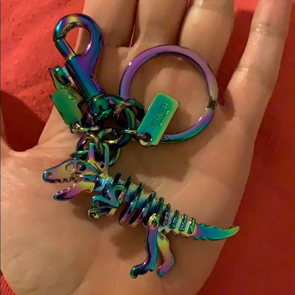 Coach | Bags | Coach Oil Slick Dinosaur Bag Charm | Poshmark
